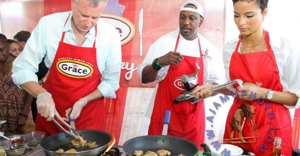 NYC Mayor Brings His Swagger to the Grace Jamaican Jerk Festival ...