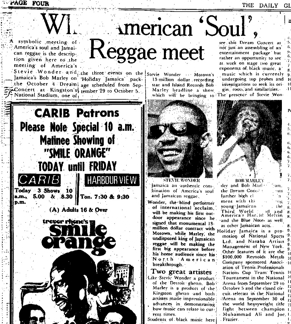 The 1975 Bob Marley & Stevie Wonder Dream Concert RevisIted