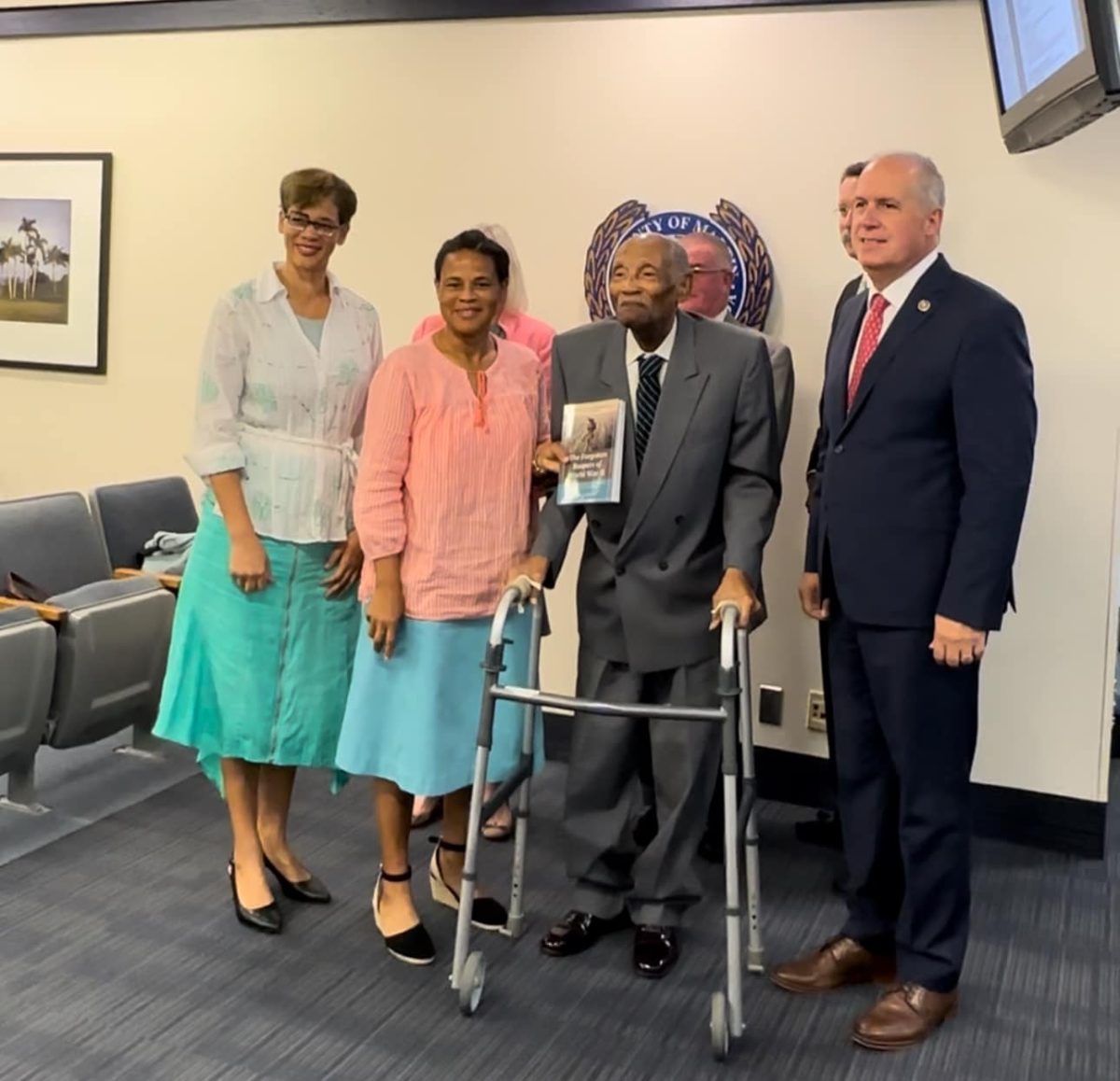 103-Year-Old World War II Veteran John McHugh Honored by the Martin County Board of ...