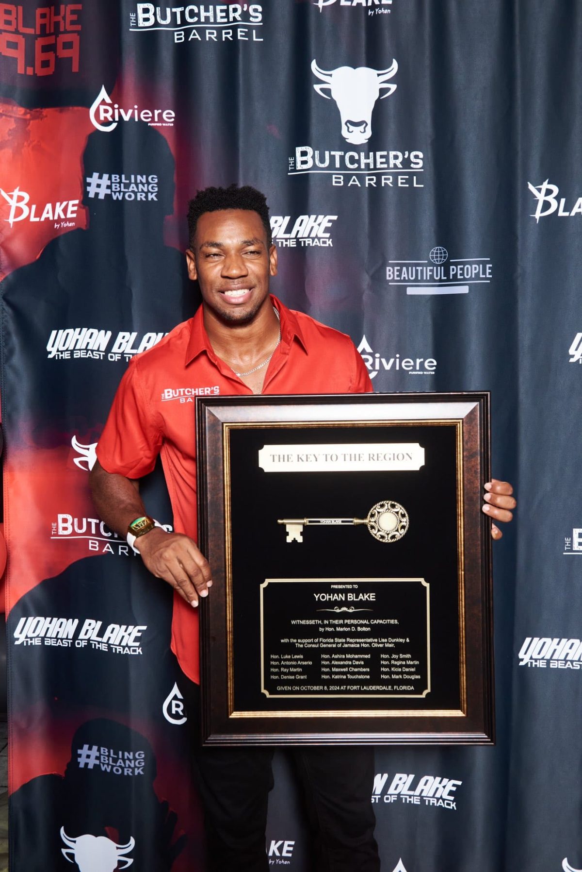 Yohan Blake's Butcher's Block Restaurant Florida Launch