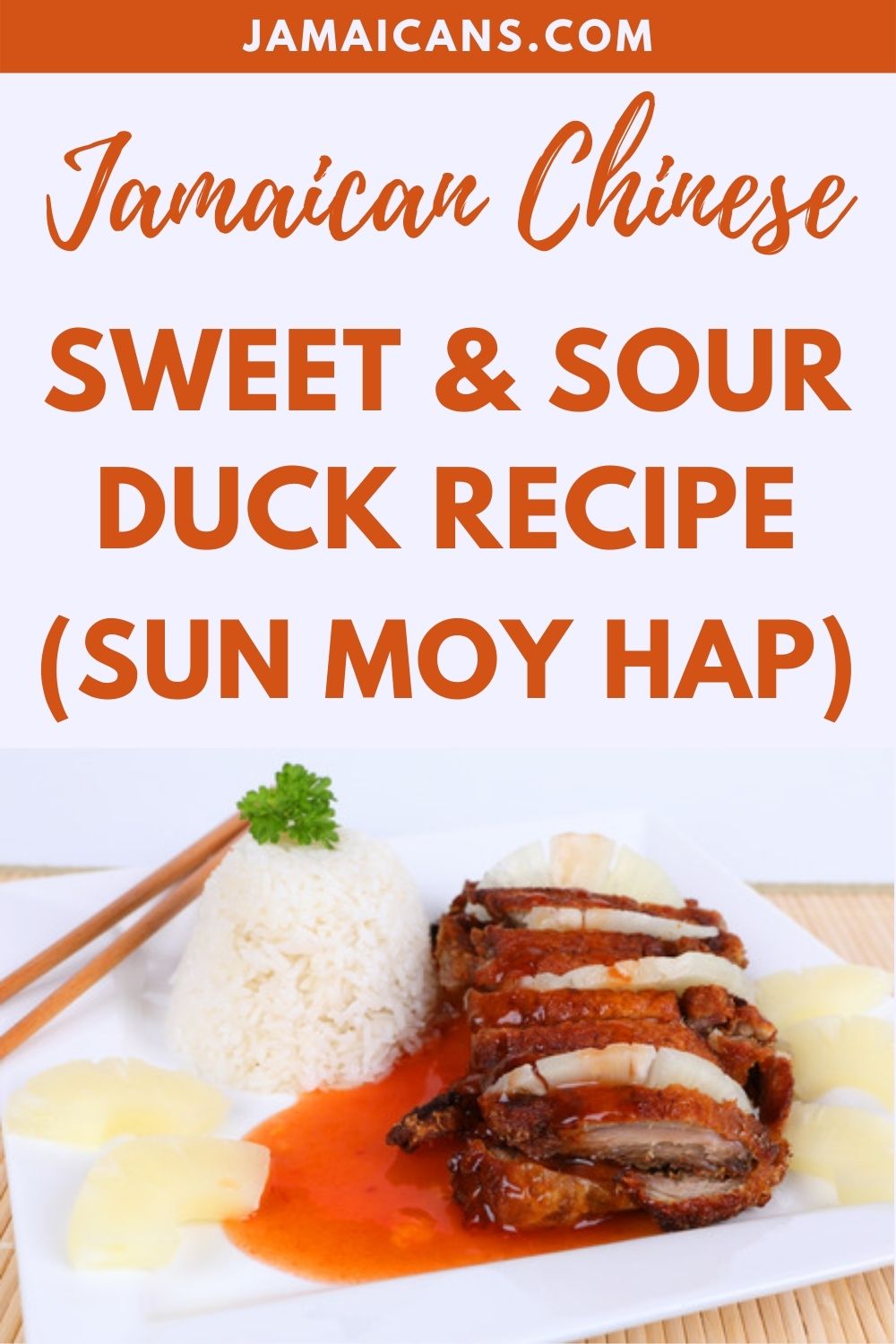 Jamaican Chinese Sweet & Sour Duck Recipe